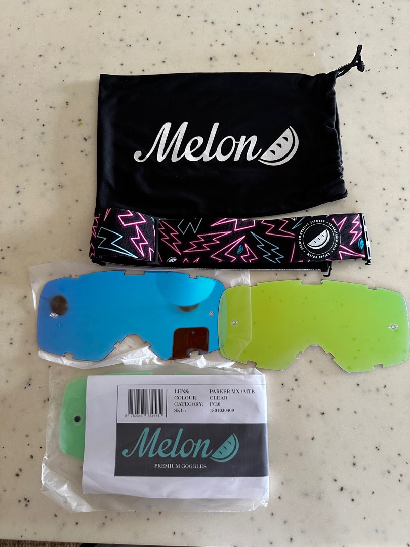 Melon Parker MX /MTB strap & lenses, Sports Equipment, Other Sports ...