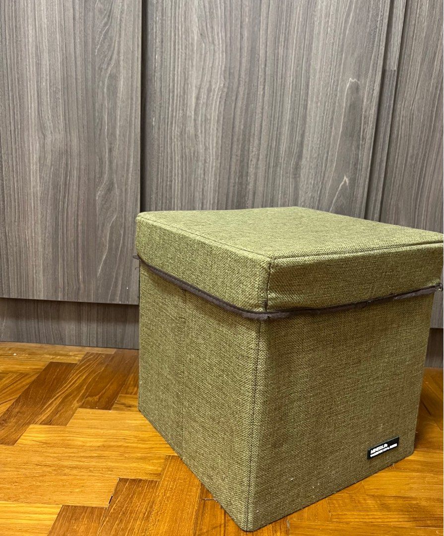 Miniso storage stool, Furniture & Home Living, Home Improvement ...