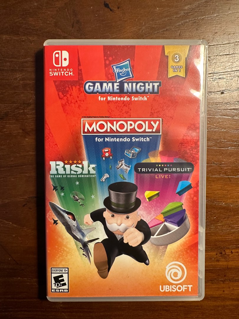 Monopoly ( 3 in 1 game) Hasbro game night Nintendo switch, Hobbies ...