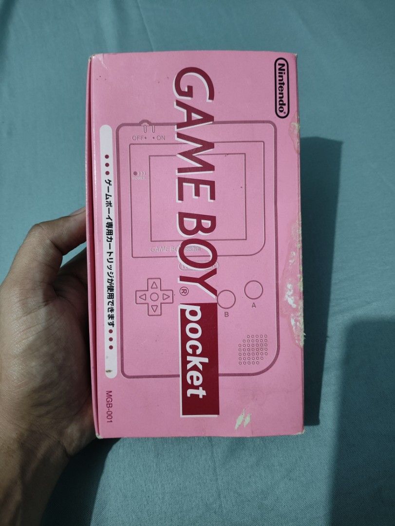 Nintendo GBP Gameboy Pocket Pink with Box, Manual and Insert (Please ...