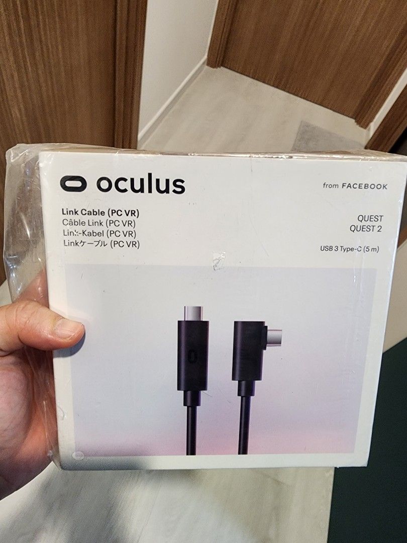 Official Oculus Link for PCVR - 5m, Video Gaming, Gaming Accessories, Cables & Chargers on Carousell