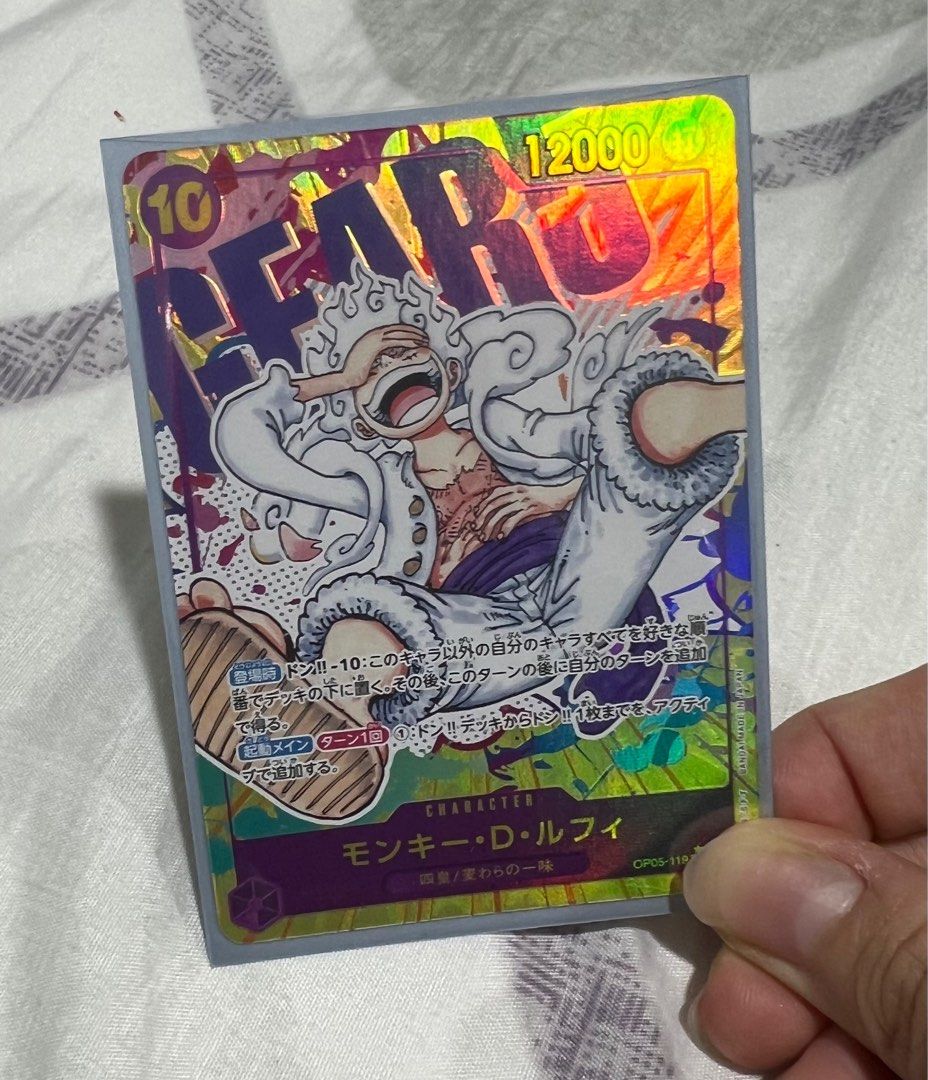 One Piece TCG Gear 5 Luffy, Hobbies & Toys, Toys & Games on Carousell