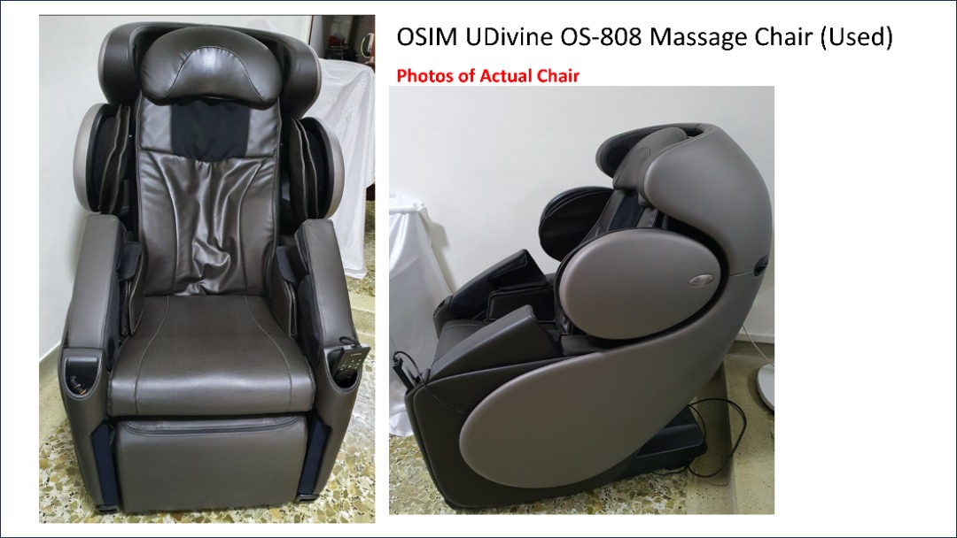 OSIM UDivine OS-808 Massage Chair (Used), Health & Nutrition, Massage ...