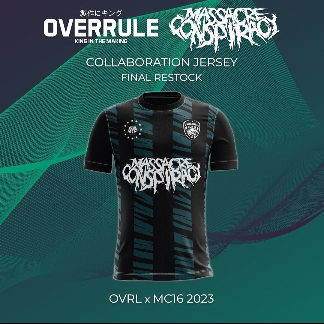 Overrule x Massacre Conspiracy Jersey, Men's Fashion, Tops & Sets ...