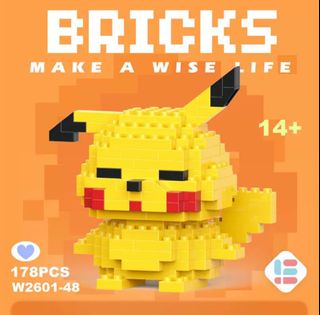 PIKACHU BRICKS, Hobbies & Toys, Toys & Games on Carousell