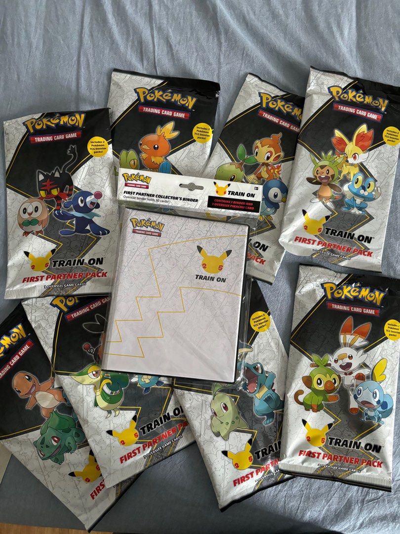 Pokemon first partner packs full set with collectible binder, Hobbies ...