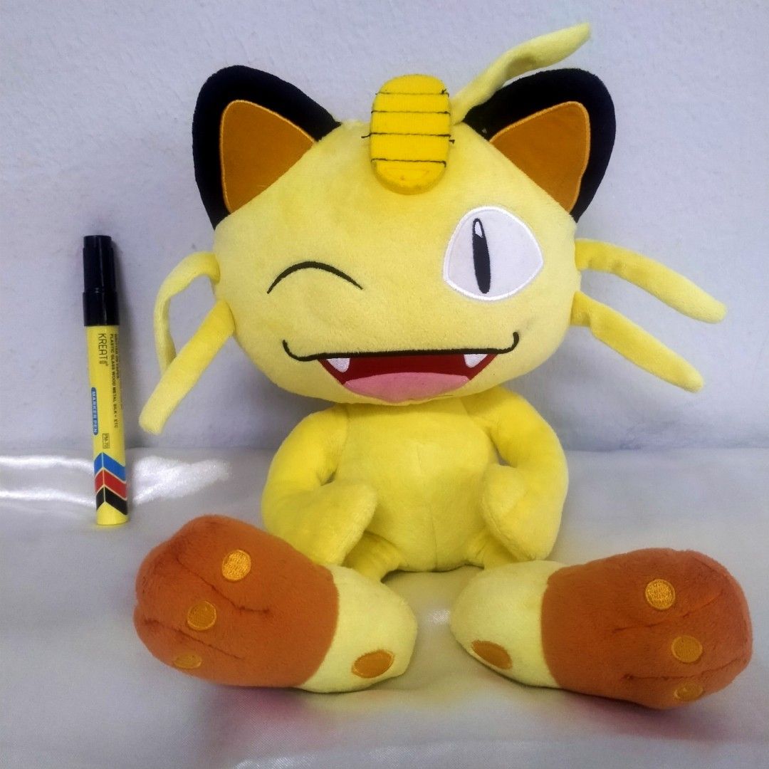 Pokemon Meowth Plush, Hobbies & Toys, Toys & Games on Carousell