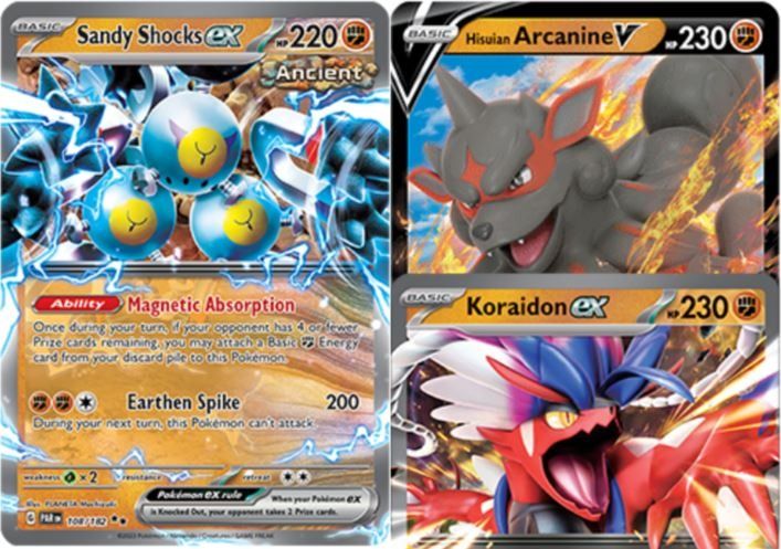 Pokemon TCG Sandy Shocks ex Hisuian Arcanine V Deck, Hobbies & Toys ...