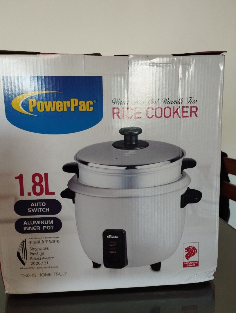 PowerPac Rice Cooker 1.8L, TV & Home Appliances, Kitchen Appliances ...