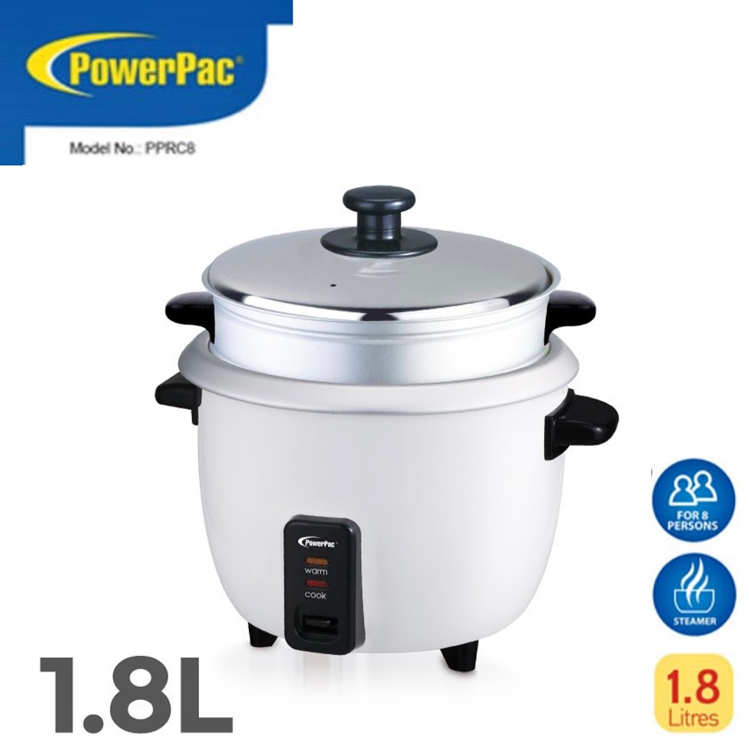 [PowerPac] Rice Cooker 1.8Lwith Aluminium inner pot -PPRC8, TV & Home ...