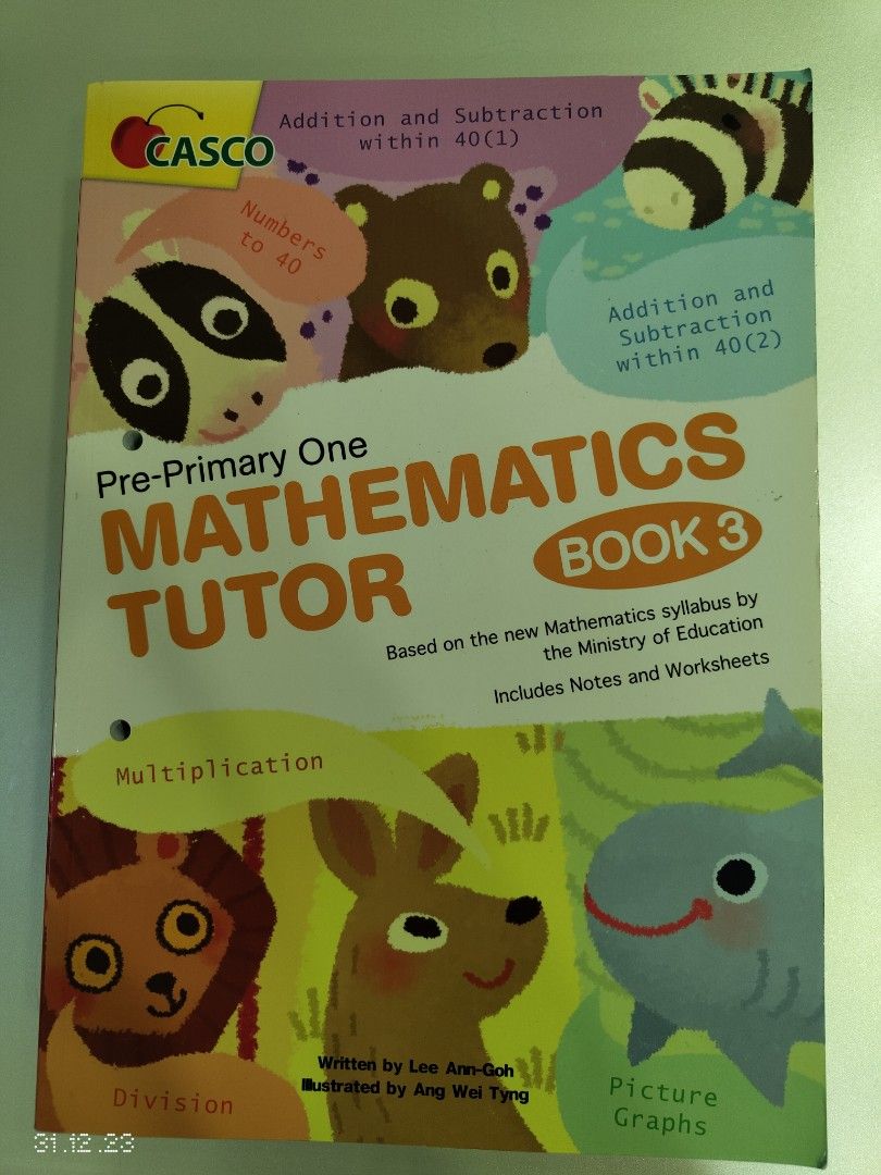 Pre- Primary One Mathematics Tutor Book 3, Hobbies & Toys, Books ...
