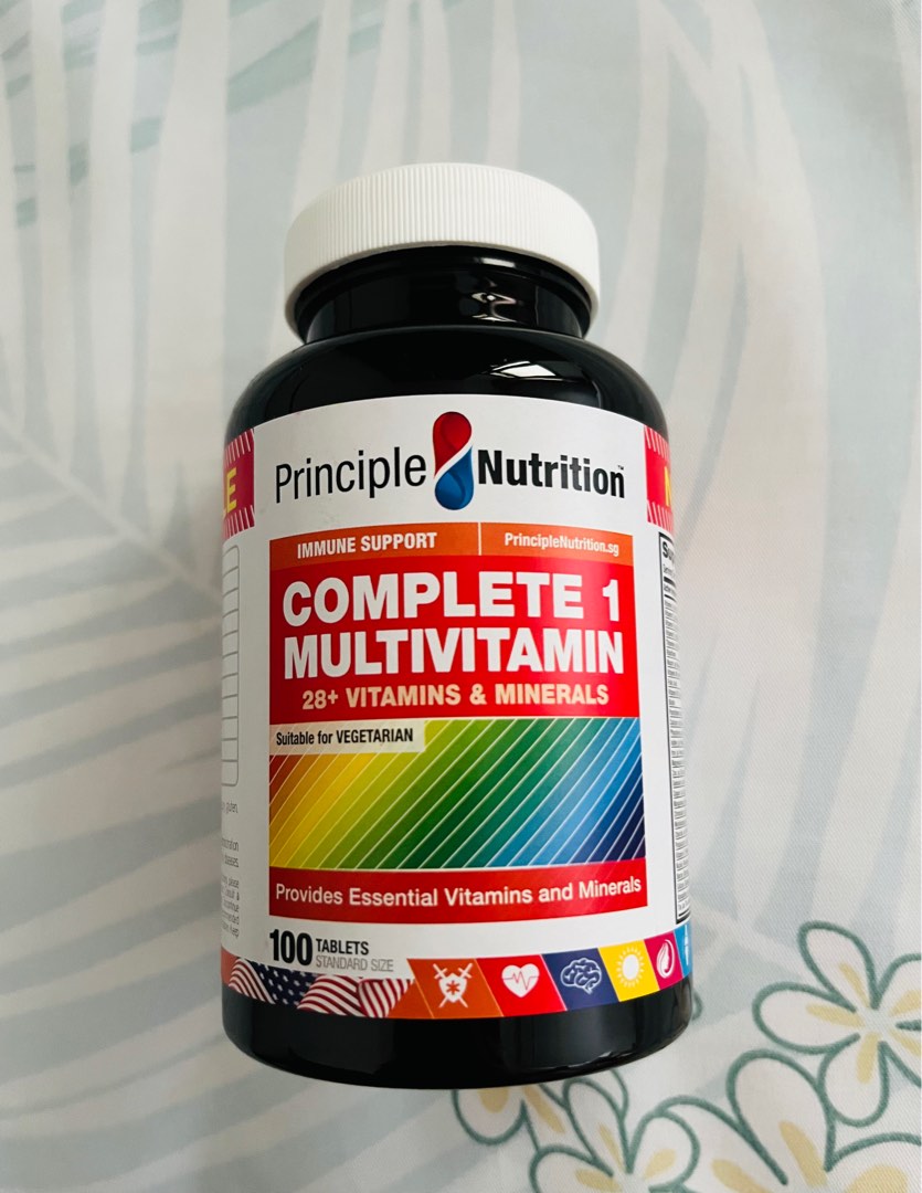 Principle Nutrition Complete 1 Multivitamin 100 tablets, Health ...
