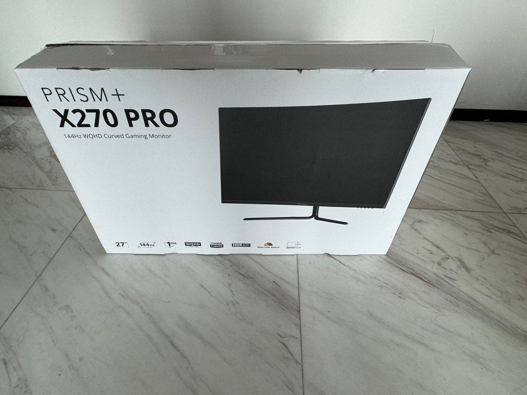 Prism+ X270 PRO (144Hz WQHD Curved Gaming Monitor), Computers & Tech ...