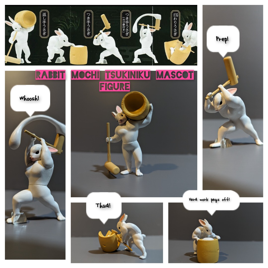 Qaulia Muscle Pounding Mochi Rabbit Collection (Gachapon, Gashapon ...