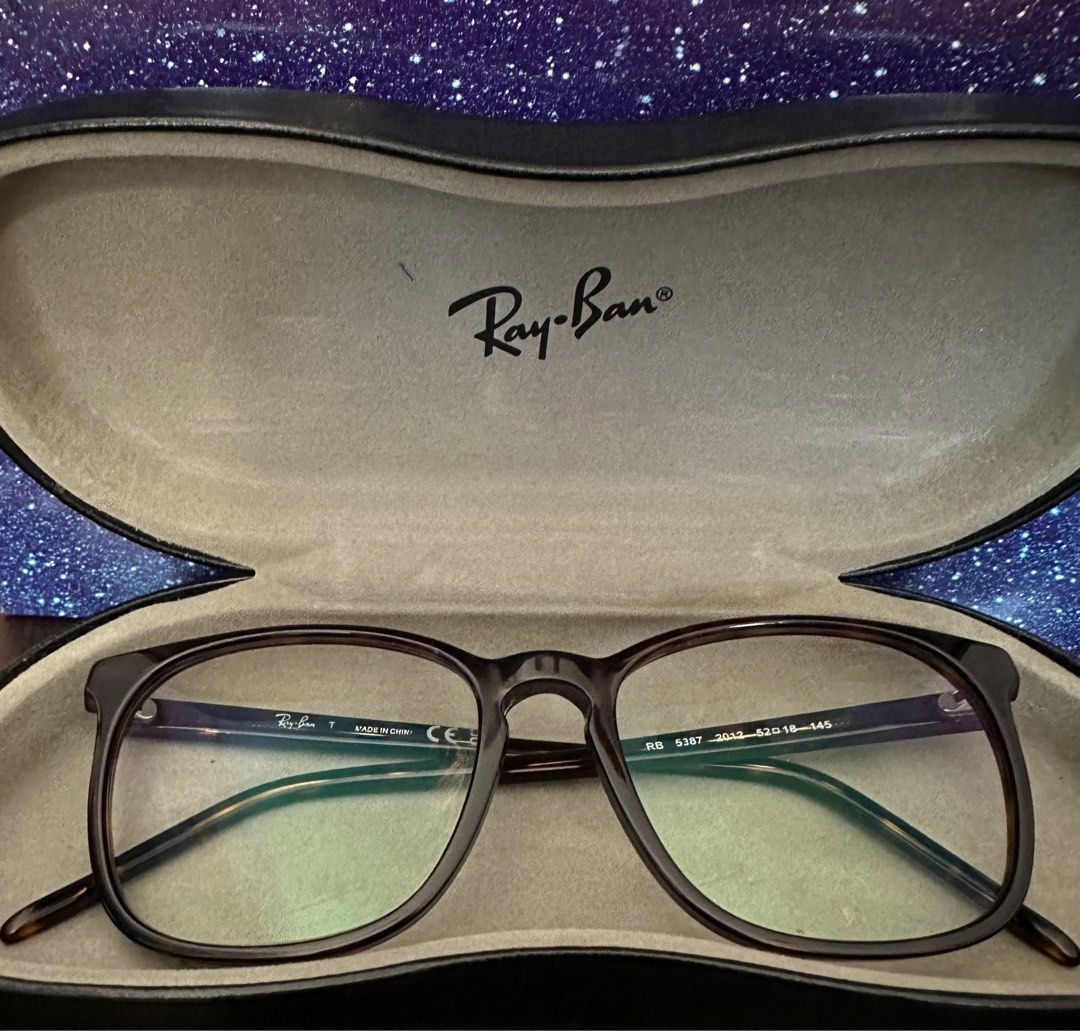 Ray Ban RB5387 OPTICS Eyeglasses Havana Acetate Frame, Women's Fashion ...