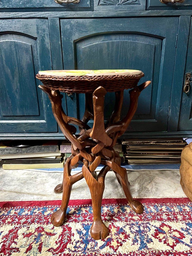 Rosewood Hand Carved From One piece of Wood, Camel Head Stand, can be ...