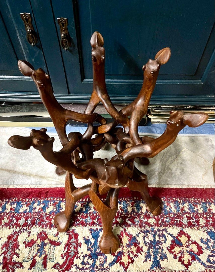 Rosewood Hand Carved From One piece of Wood, Camel Head Stand, can be ...