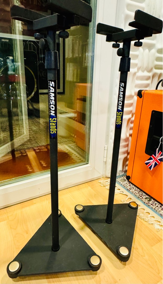 Samson MS100 - Adjustable Speaker Stand (Pair), Hobbies & Toys, Music ...