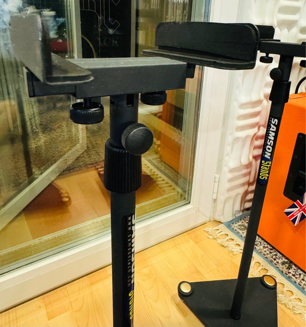 Samson MS100 - Adjustable Speaker Stand (Pair), Hobbies & Toys, Music ...