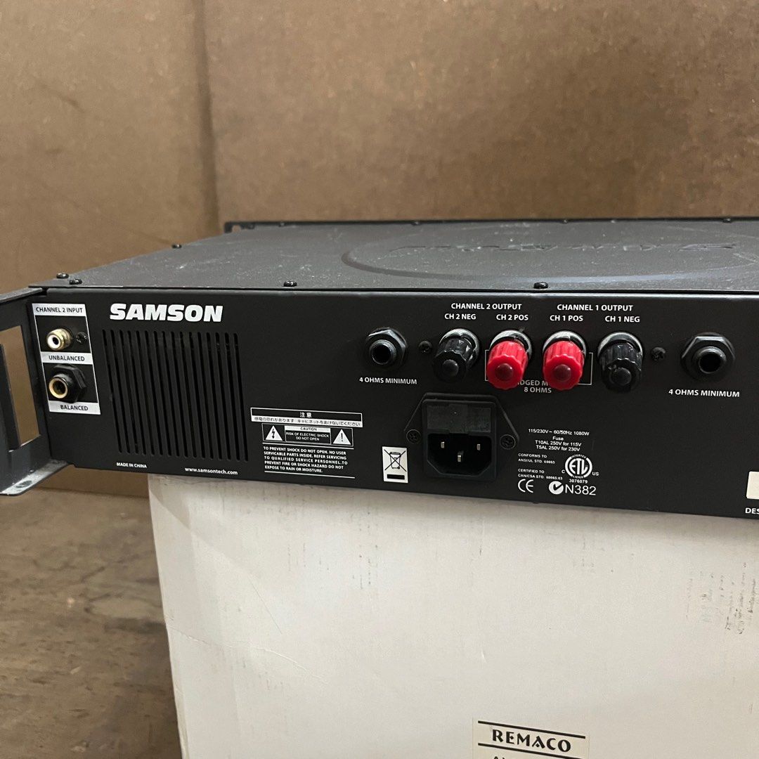 Samson Servo 600 Power Amplifier, Audio, Soundbars, Speakers & Amplifiers on Carousell