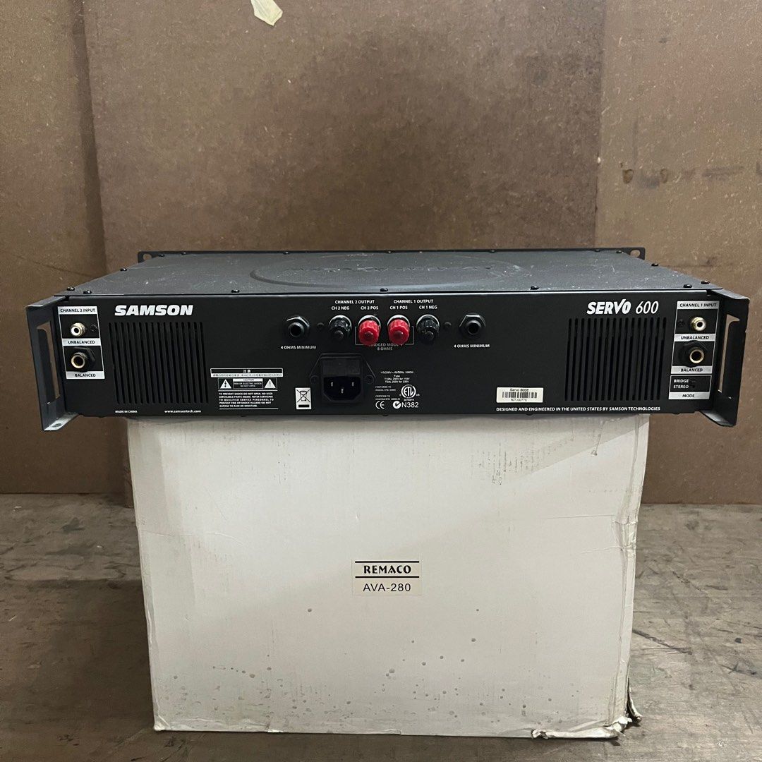 Samson Servo 600 Power Amplifier, Audio, Soundbars, Speakers & Amplifiers on Carousell