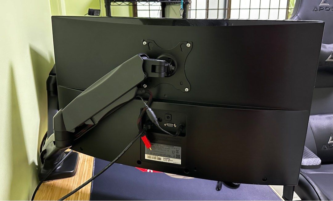 Samsung 27 inch dual curved monitor with arm, Computers & Tech, Parts ...