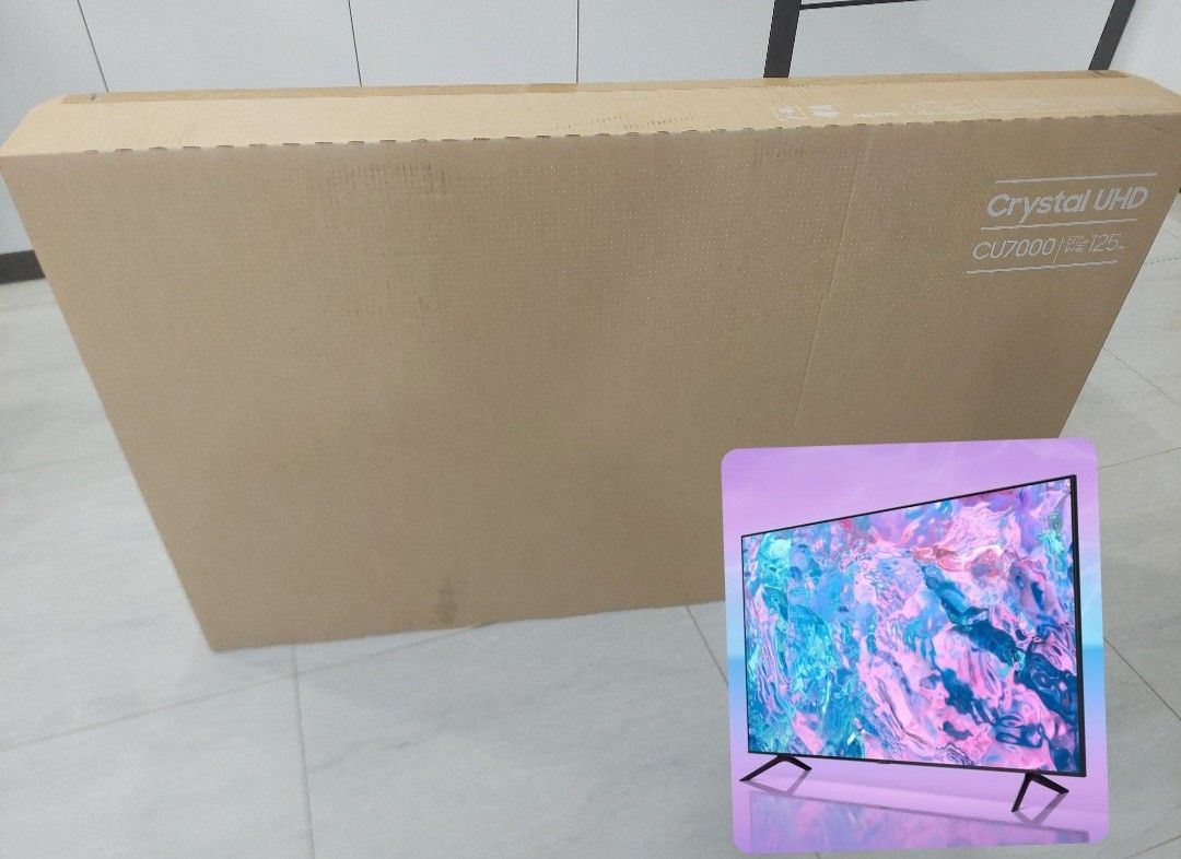 Samsung 50" CU7000 smart TV Crystal UHD Brand new in Box, TV & Home ...