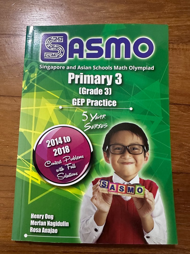 SASMO Primary 3 Math (2014 to 2018) GEP Practice, Hobbies & Toys, Books ...