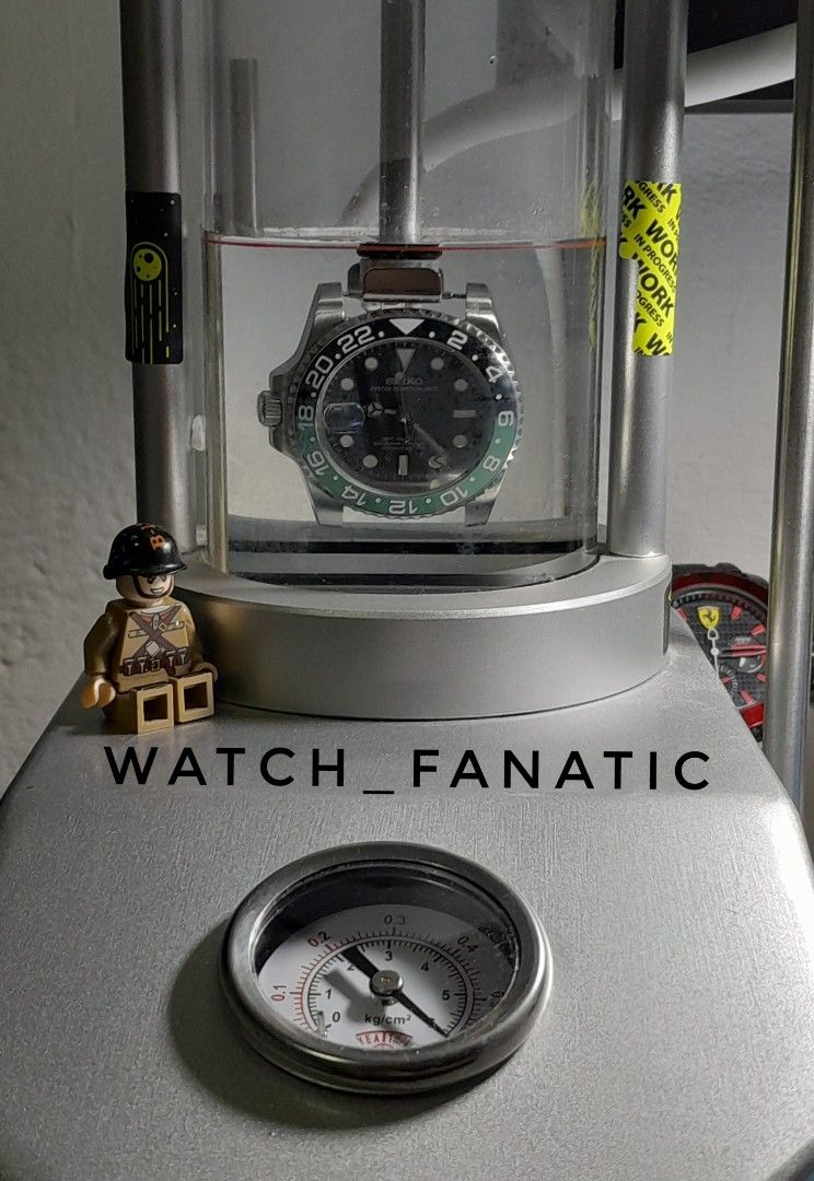 SEIKO [ LEFTY GMT MASTER 2, SPRITE MOD] 40MM JAPANESE NH35 MOVEMENT ...