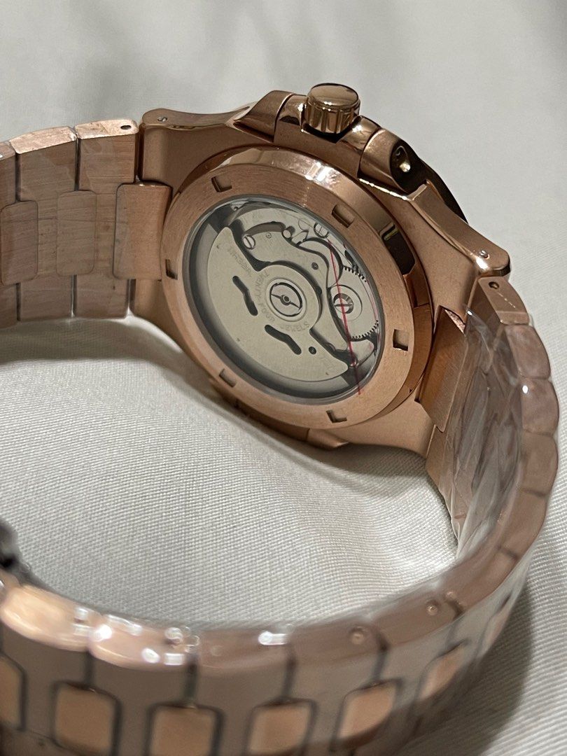 Seiko Nautilus Rose Gold Mod Open Heart, Men's Fashion, Watches ...