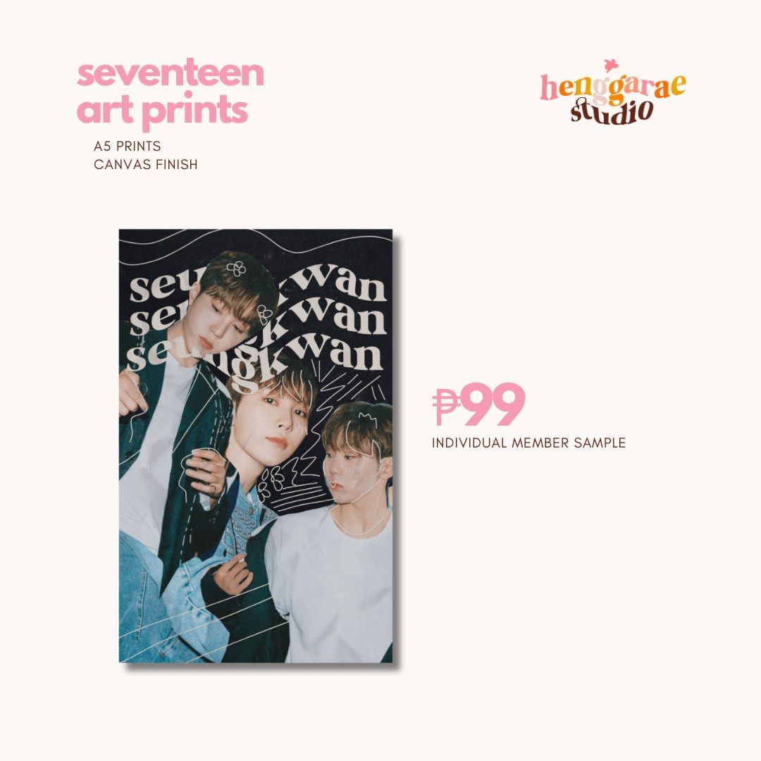 SEVENTEEN Art Prints (Comic Cutouts from Seventeenth Heaven), Hobbies ...