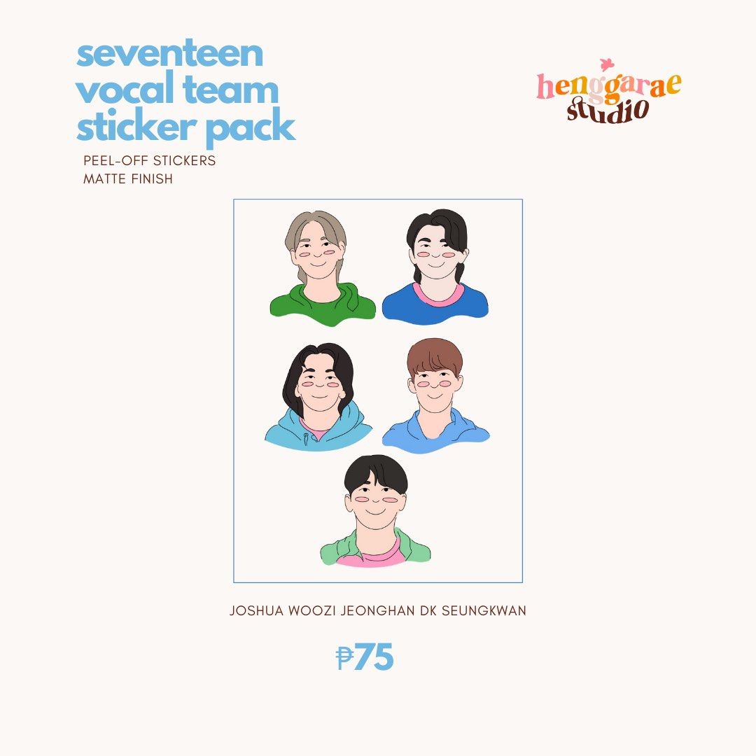 SEVENTEEN Sticker Packs, Hobbies & Toys, Memorabilia & Collectibles, K ...