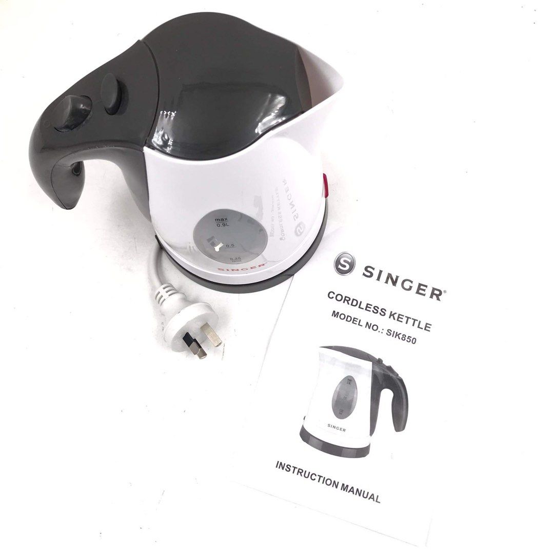 SINGER 0.9 Liters Cordless Water Kettle 220 volts, TV & Home Appliances ...