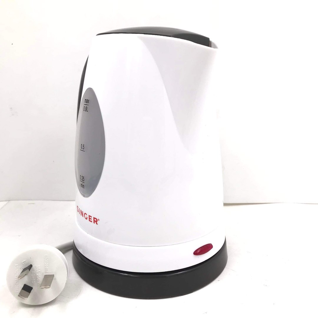 SINGER 0.9 Liters Cordless Water Kettle 220 volts, TV & Home Appliances ...