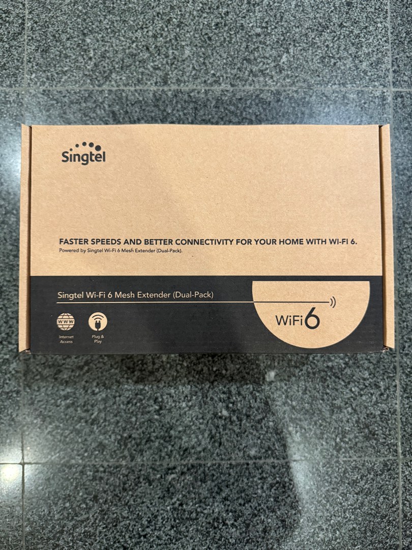 Singtel Wi-Fi 6 Mesh Extender (Dual-Pack), Computers & Tech, Parts ...