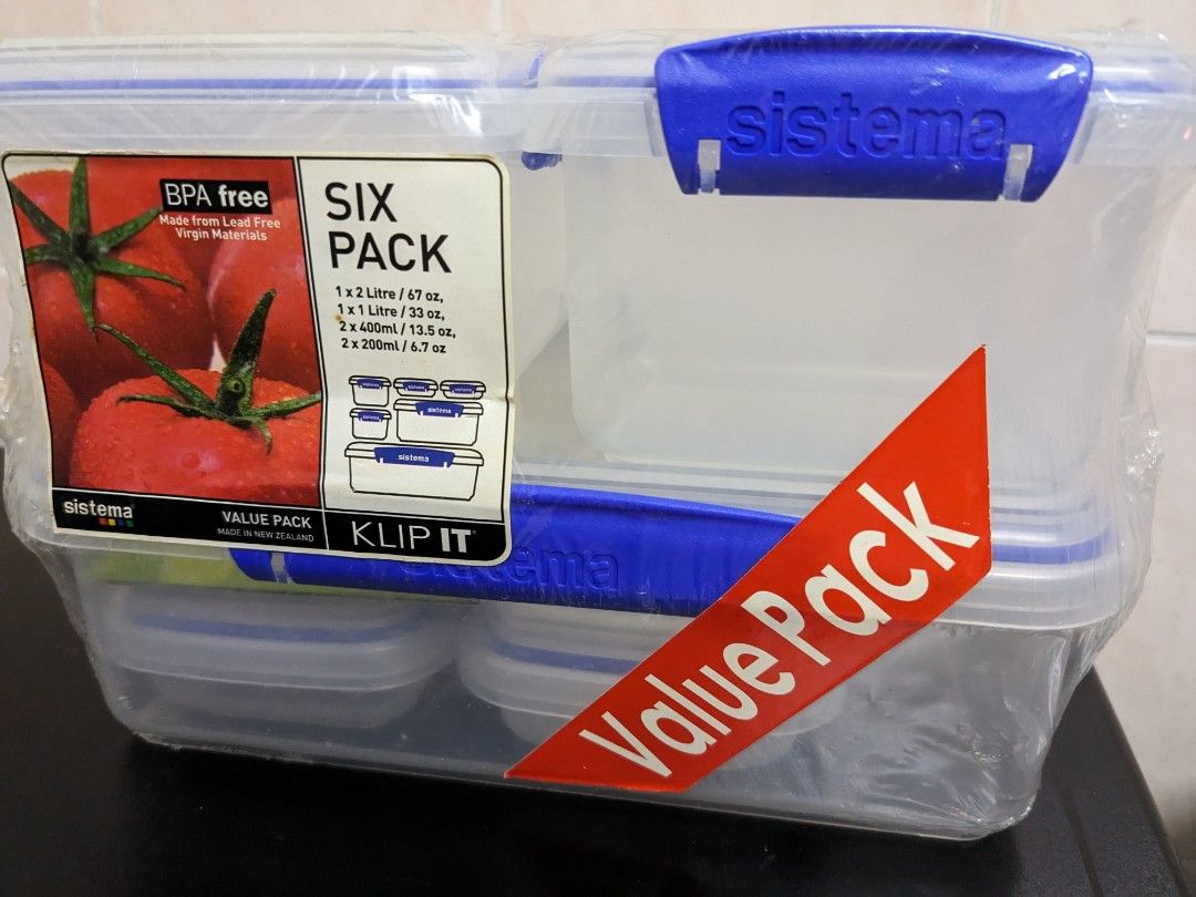 Sistema 6 pack container, Furniture & Home Living, Kitchenware ...