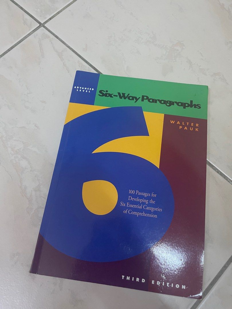 Six way paragraphs advanced level, 書籍、休閒與玩具, 書本及雜誌, 教科書、參考書在旋轉拍賣