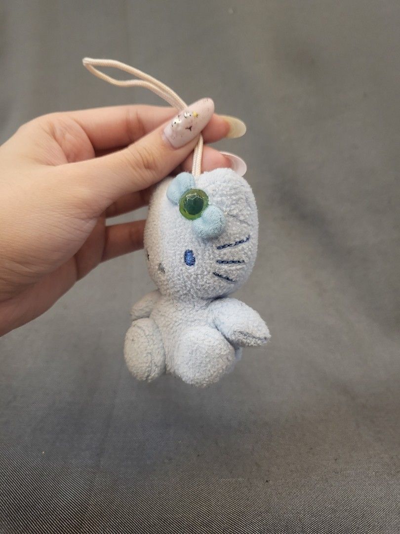 Sky Blue Hello Kitty Plushie Keychain Hobbies And Toys Toys And Games On Carousell