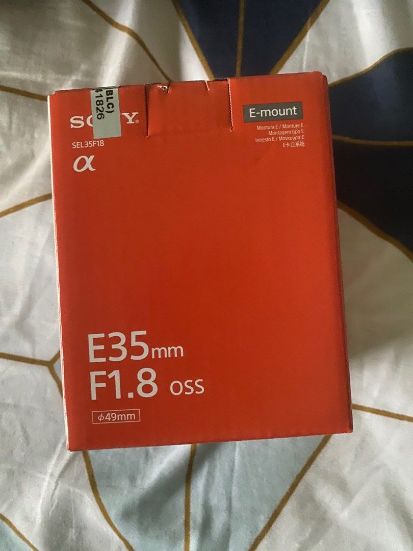 Sony Prime lens 35mm F1.8OSS Brand New E mount, Photography, Lens ...
