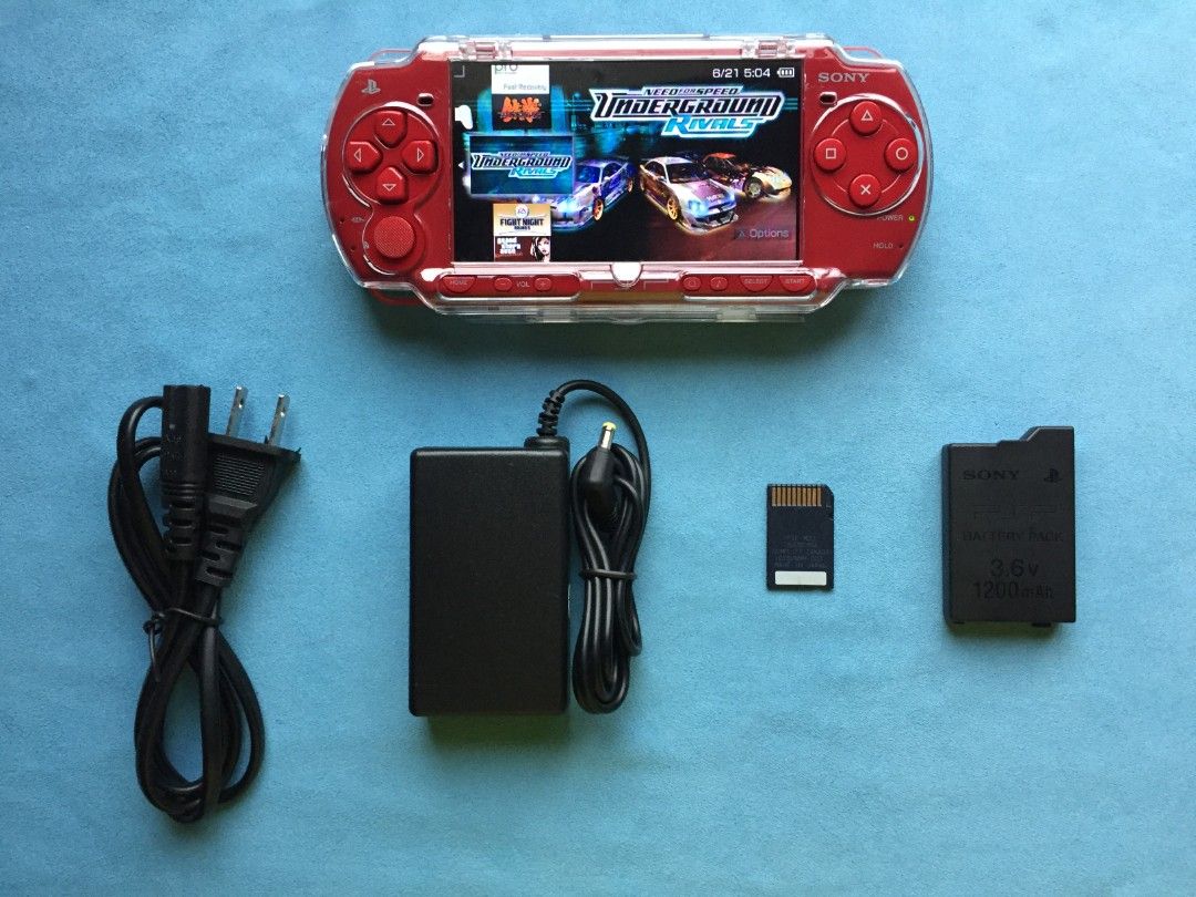 Sony PSP 2000 Series (Red), Video Gaming, Video Game Consoles ...