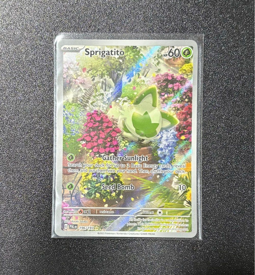 Sprigatito - 196/193 - Pokemon Paldea Evolved Illustration Rare ...