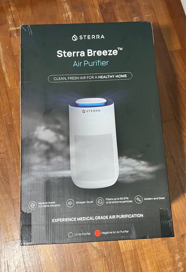 Sterra Breeze True HEPA-13 Air Purifier (Ion Exchange), TV & Home Appliances, Air Purifiers ...