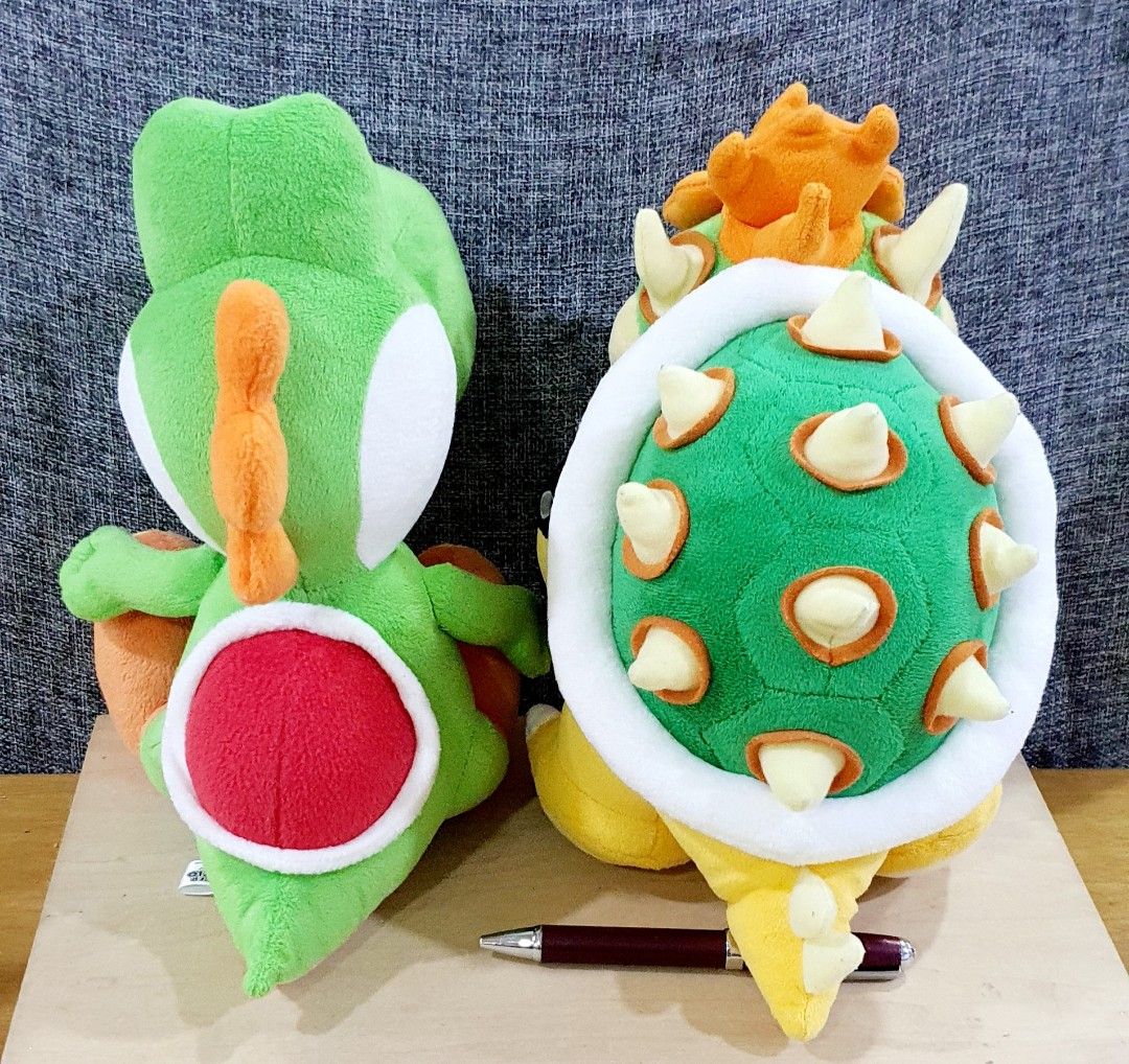[B1F1] Super Mario Nintendo Bowser and Yoshi plush pair, Hobbies & Toys ...