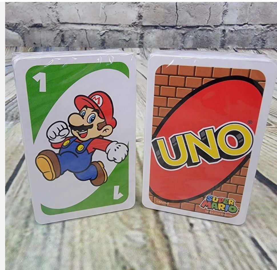 Super Mario Uno Cards, Hobbies & Toys, Toys & Games on Carousell