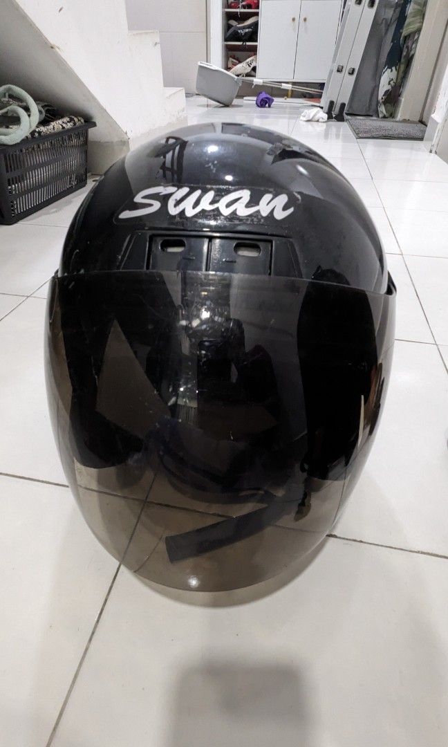 Swan Helmet, Auto Accessories on Carousell