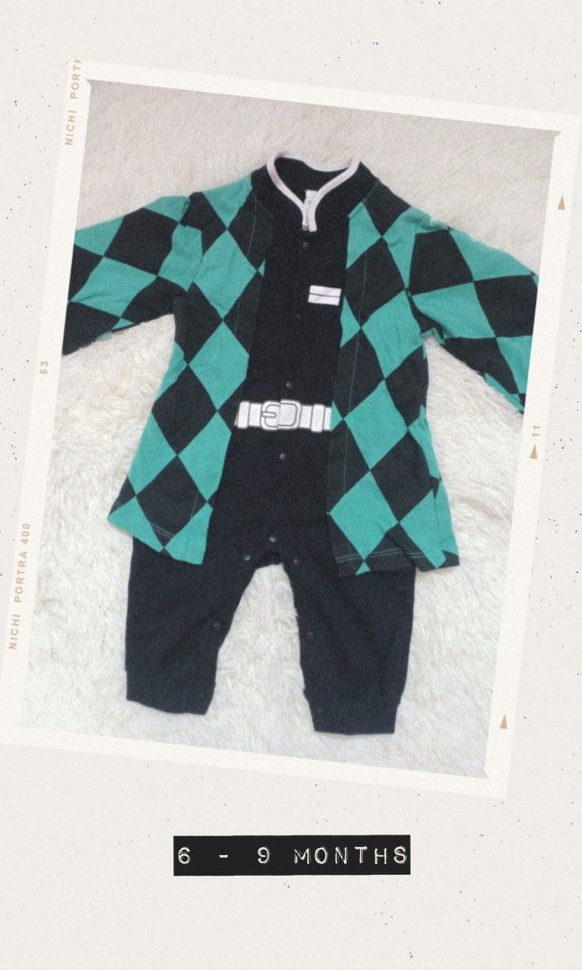 Tanjiro (Demon Slayer) Baby Milestone Costume, Babies & Kids, Babies ...