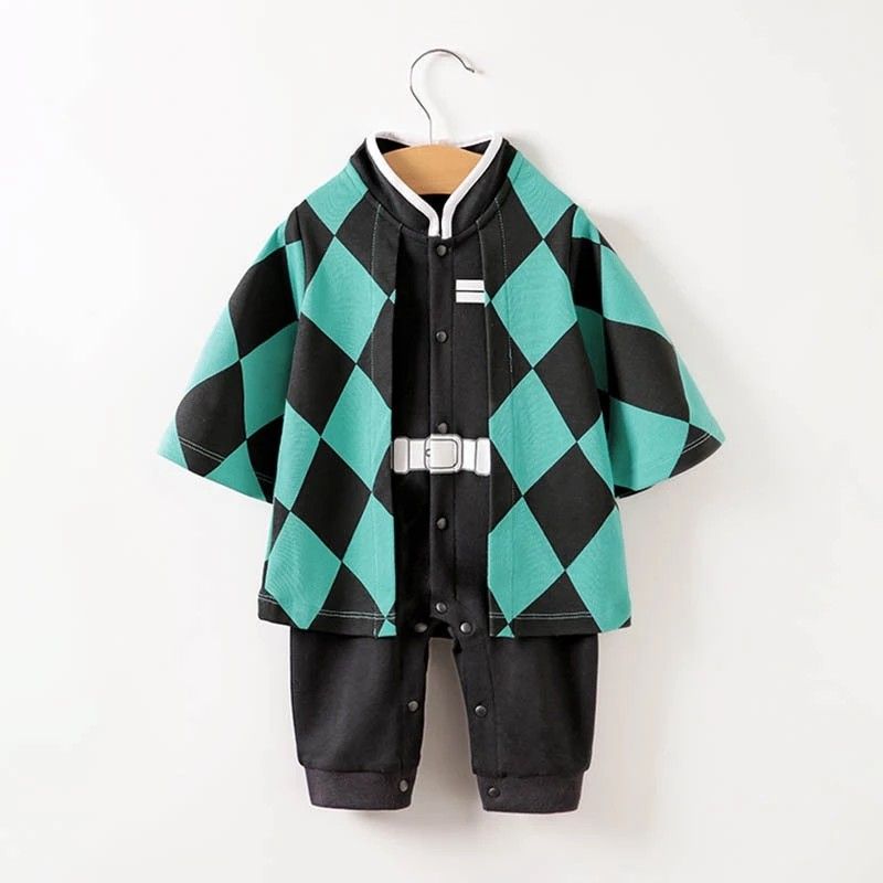 Tanjiro (Demon Slayer) Baby Milestone Costume, Babies & Kids, Babies ...