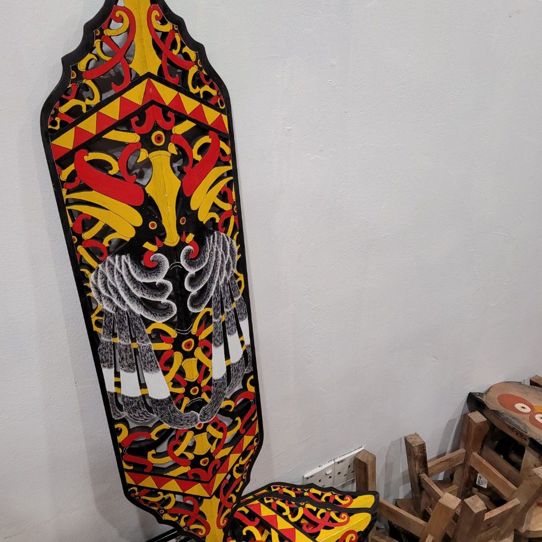 Terabai Kayu iban wood wooden shield Borneo sarawak Malaysia iban dayak ...