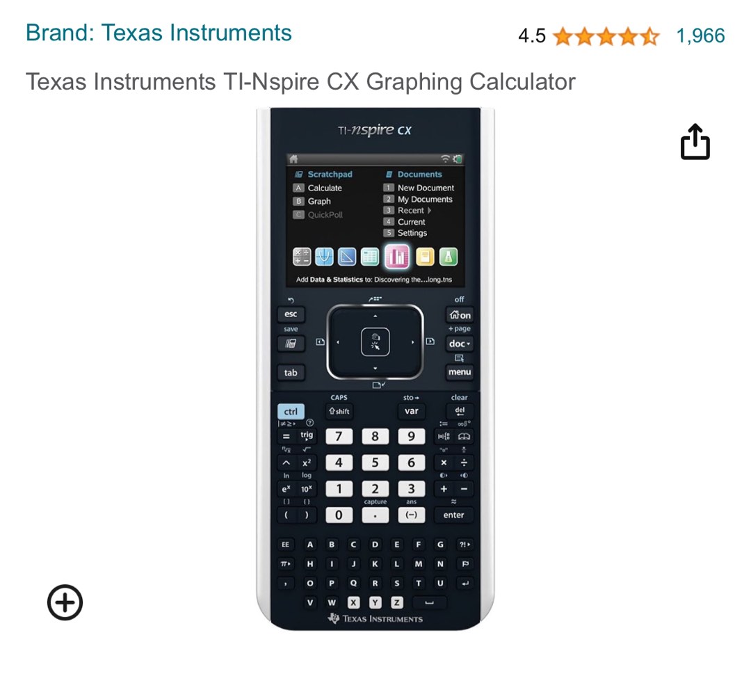 TI-NSPIRE CX Graphing Calculator, Mobile Phones & Gadgets, Other ...
