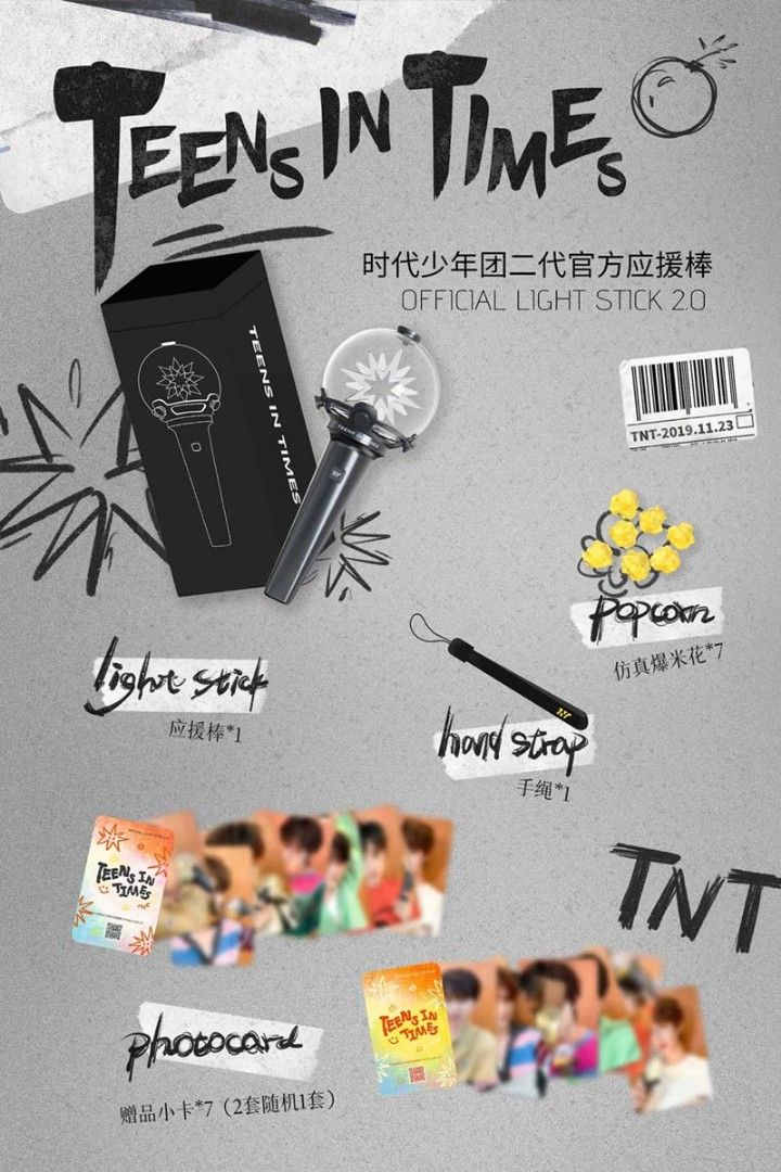 TNT lightstick v2, Hobbies & Toys, Memorabilia & Collectibles, Fan ...